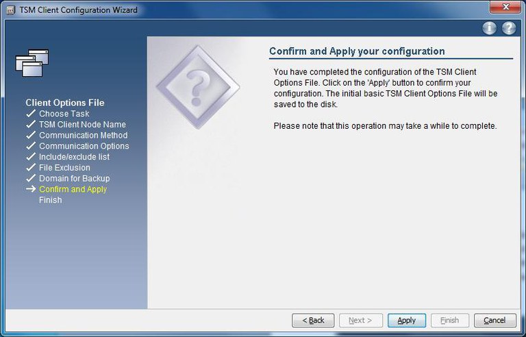 TSM-Client Konfiguration - Windows — Computer- und Medienservice