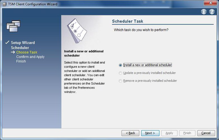 TSM-Client Konfiguration - Windows — Computer- und Medienservice