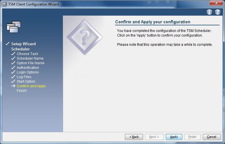 TSM-Client Konfiguration - Windows — Computer- und Medienservice